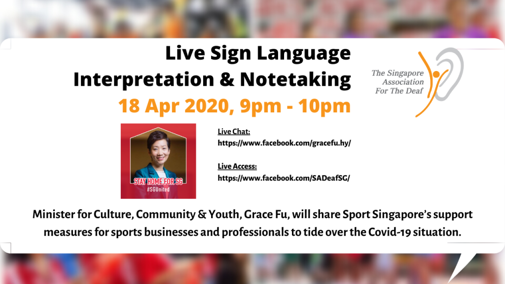 Grace Fu – On Sports support measures: Live Sign Language ...