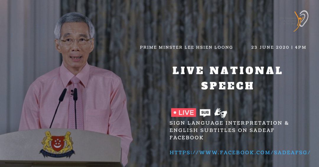 Live National Speech: With Sign Language Interpretation & Notetaking ...