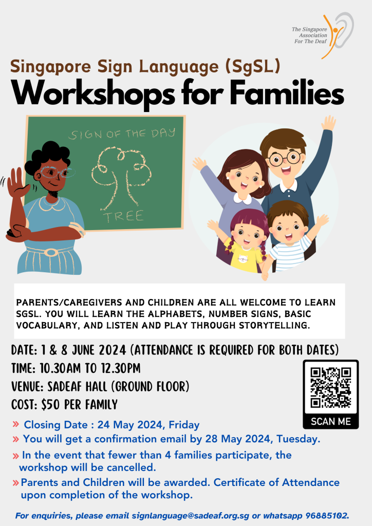 Singapore Sign Language Workshops For Families – The Singapore ...
